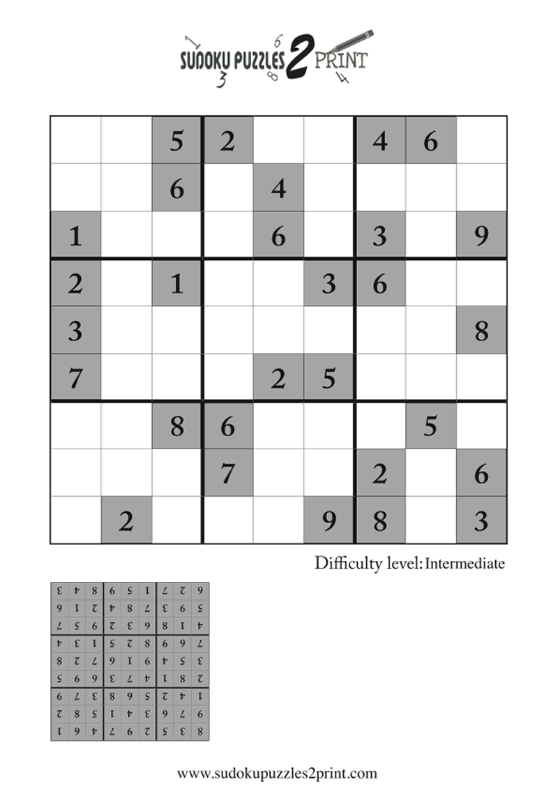 Featured Sudoku Puzzle to Print 4 Featured Sudoku Puzzle to Print 4